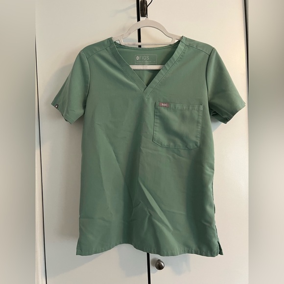 Figs | Tops | Figs Womens Green Scrub Top | Poshmark